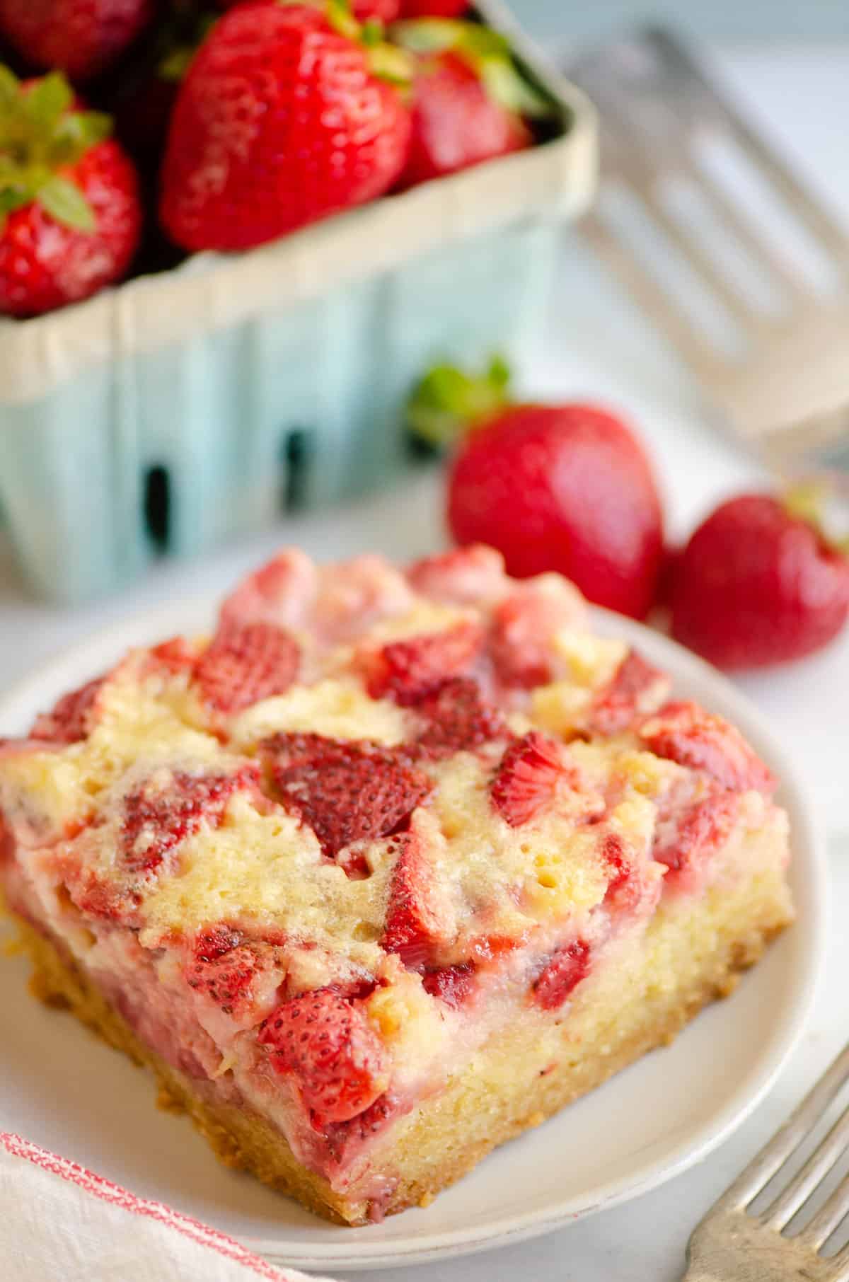 Strawberry Custard Pie Bars