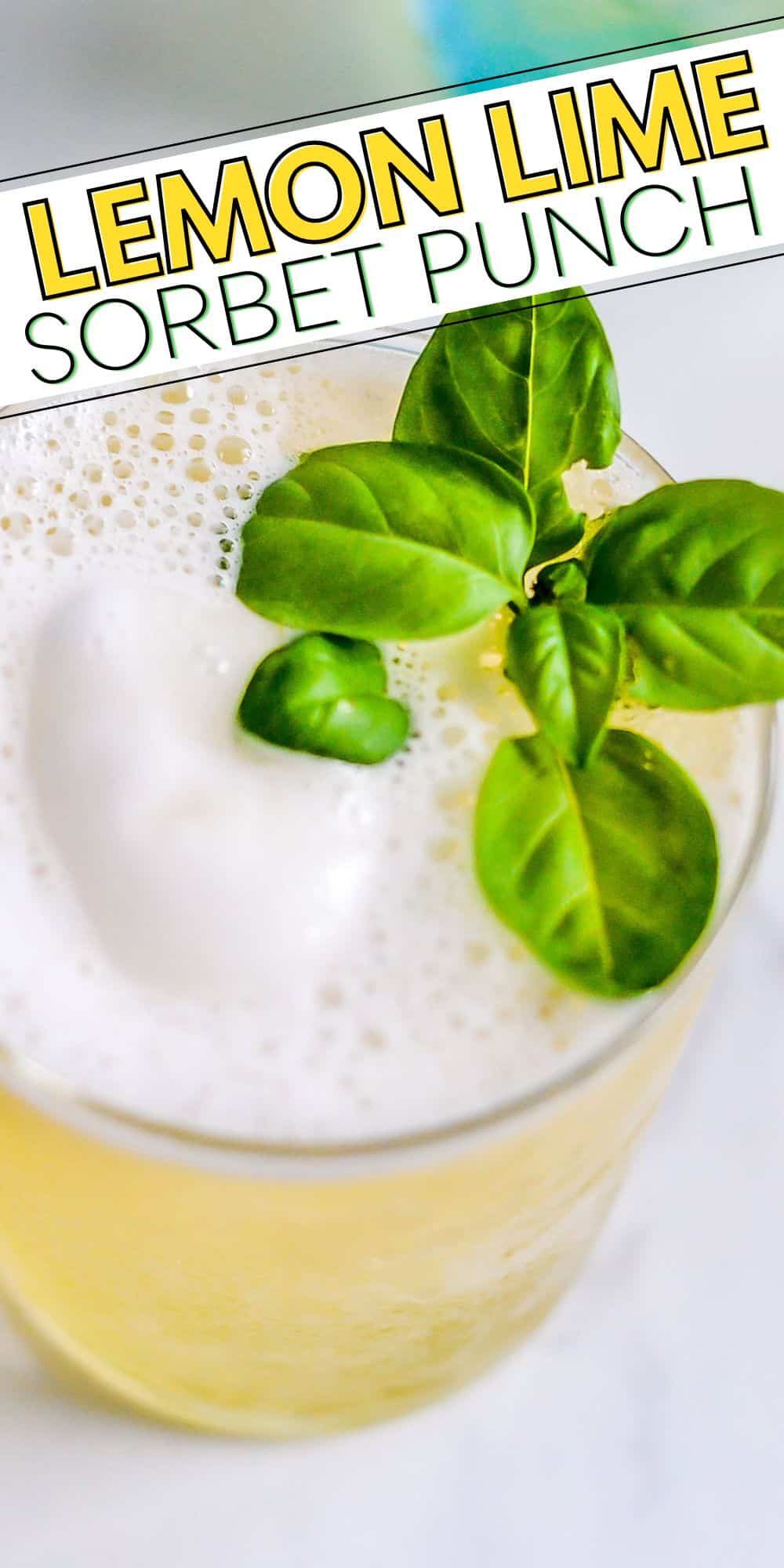 Lemon Lime Sorbet Punch