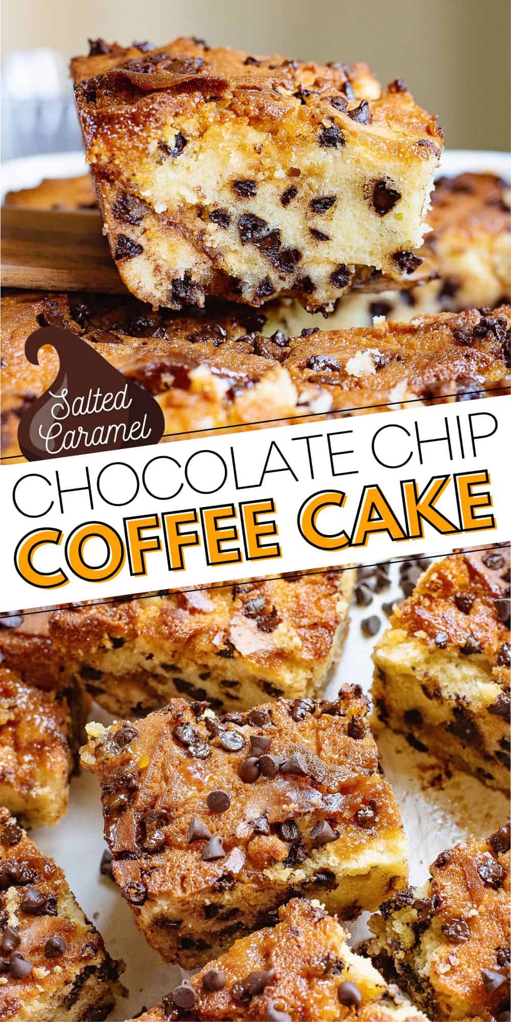 Chocolate Chip Caramel Coffee Cake