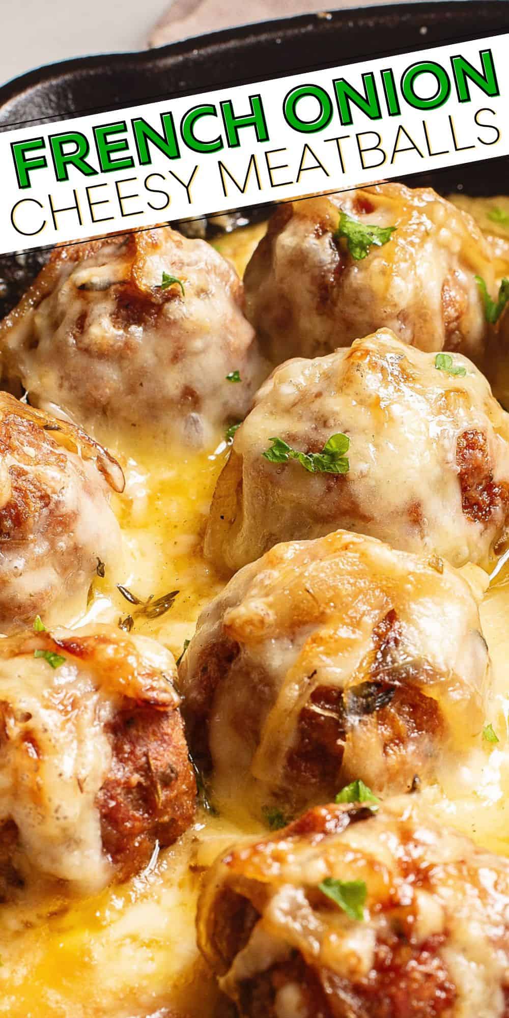 French Onion Meatballs