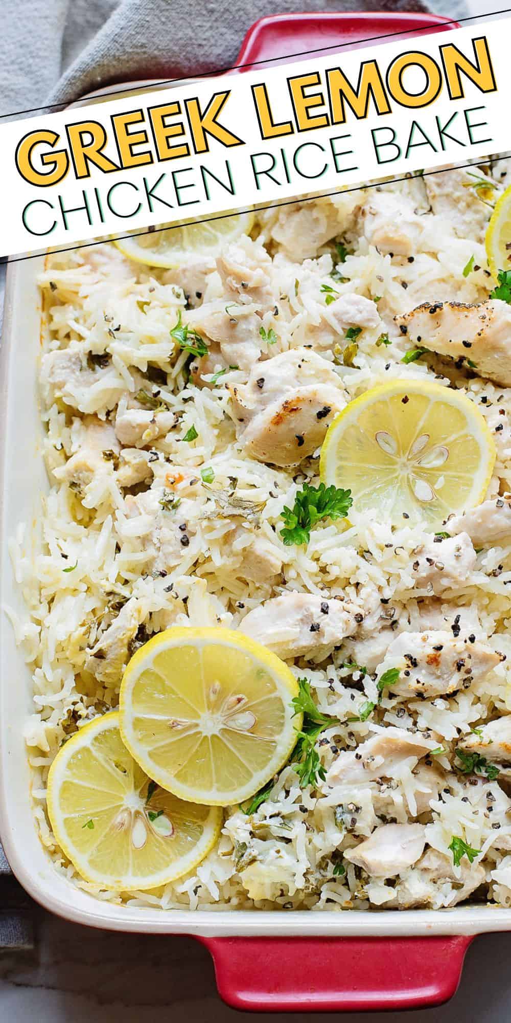 Lemon Chicken & Rice Casserole
