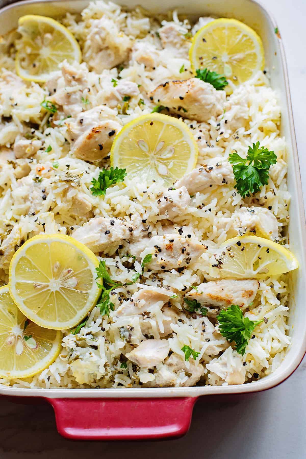Lemon Chicken & Rice Casserole