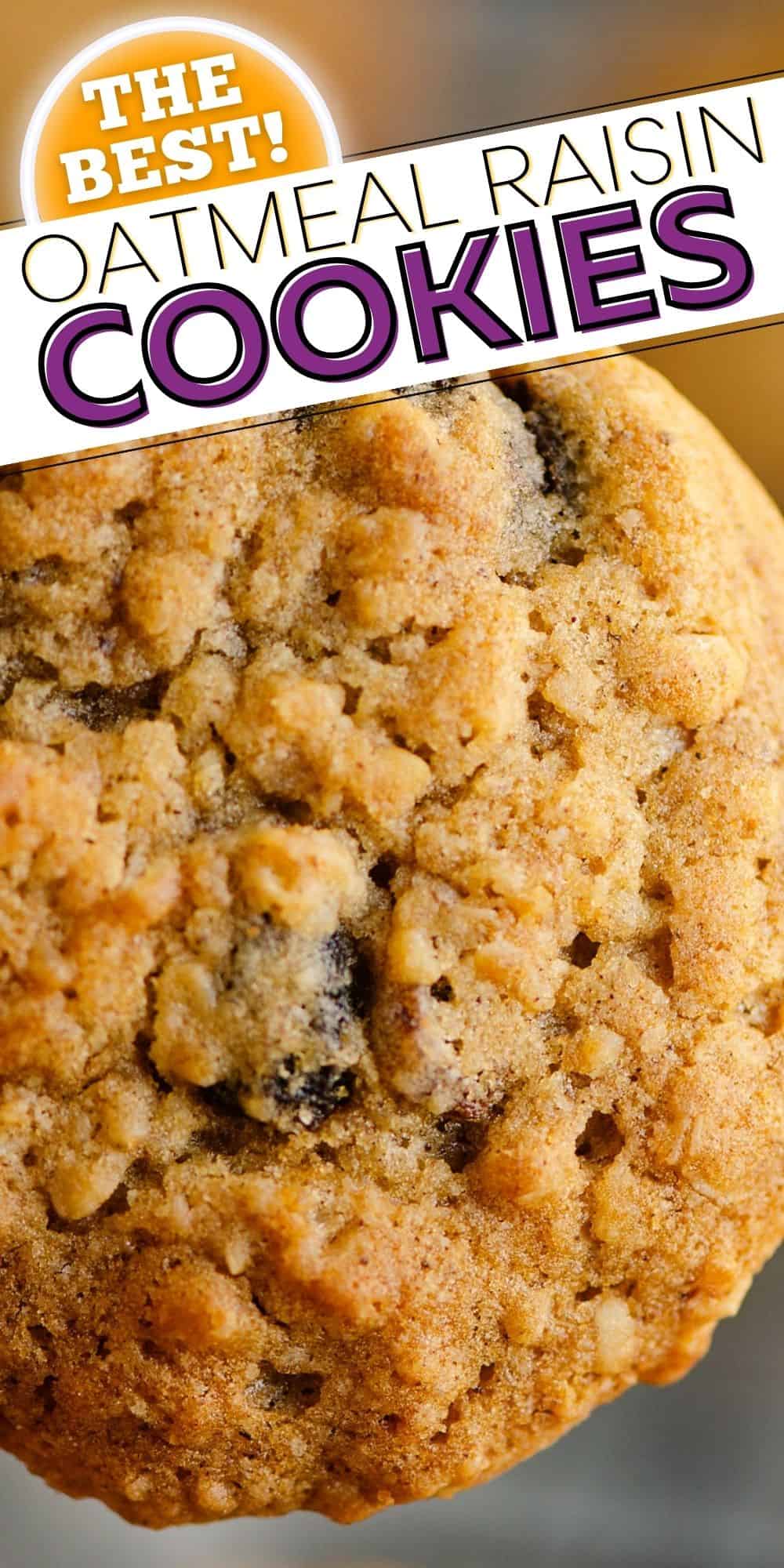 Best Oatmeal Raisin Cookies