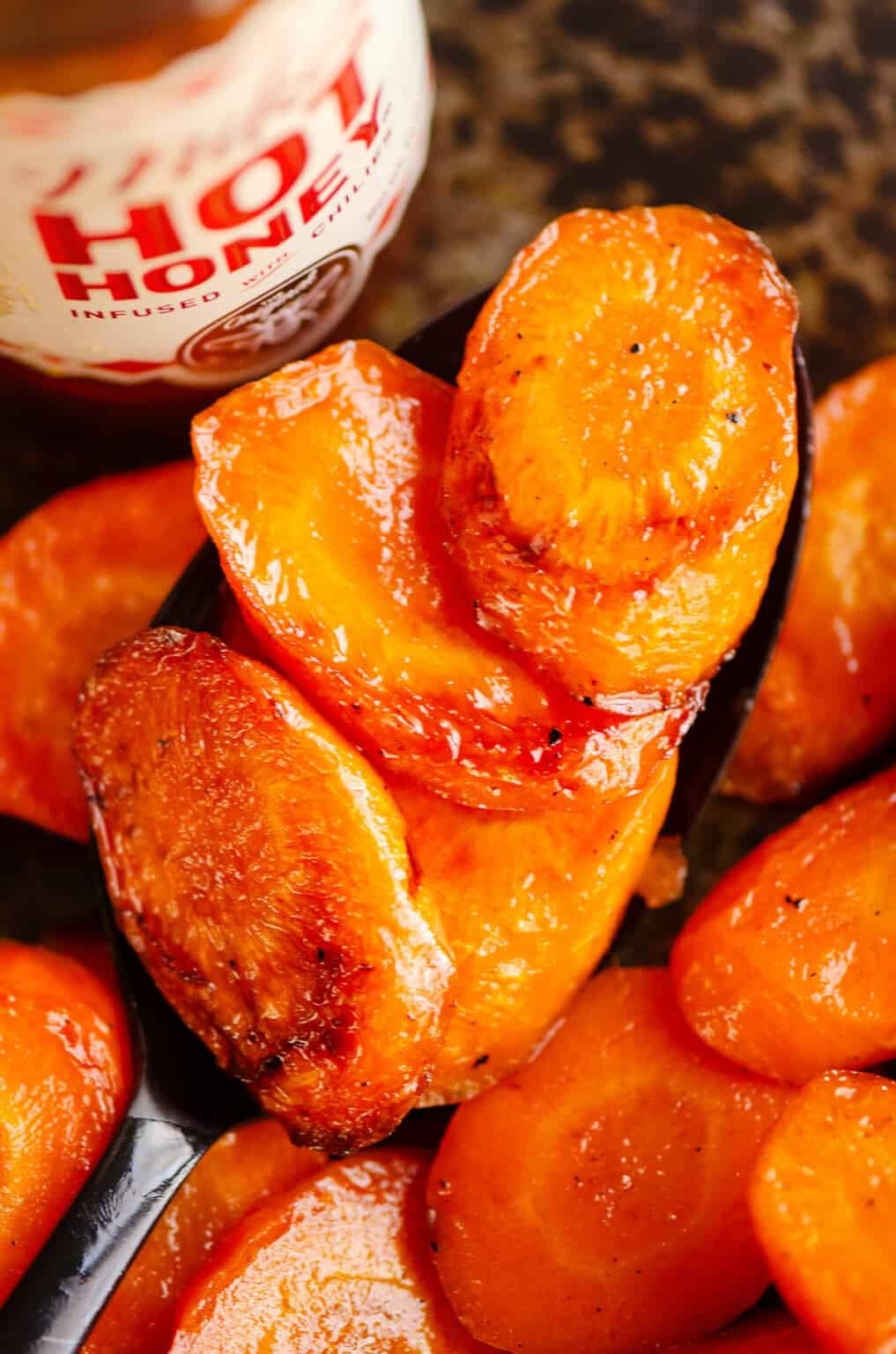 Hot Honey Roasted Carrots