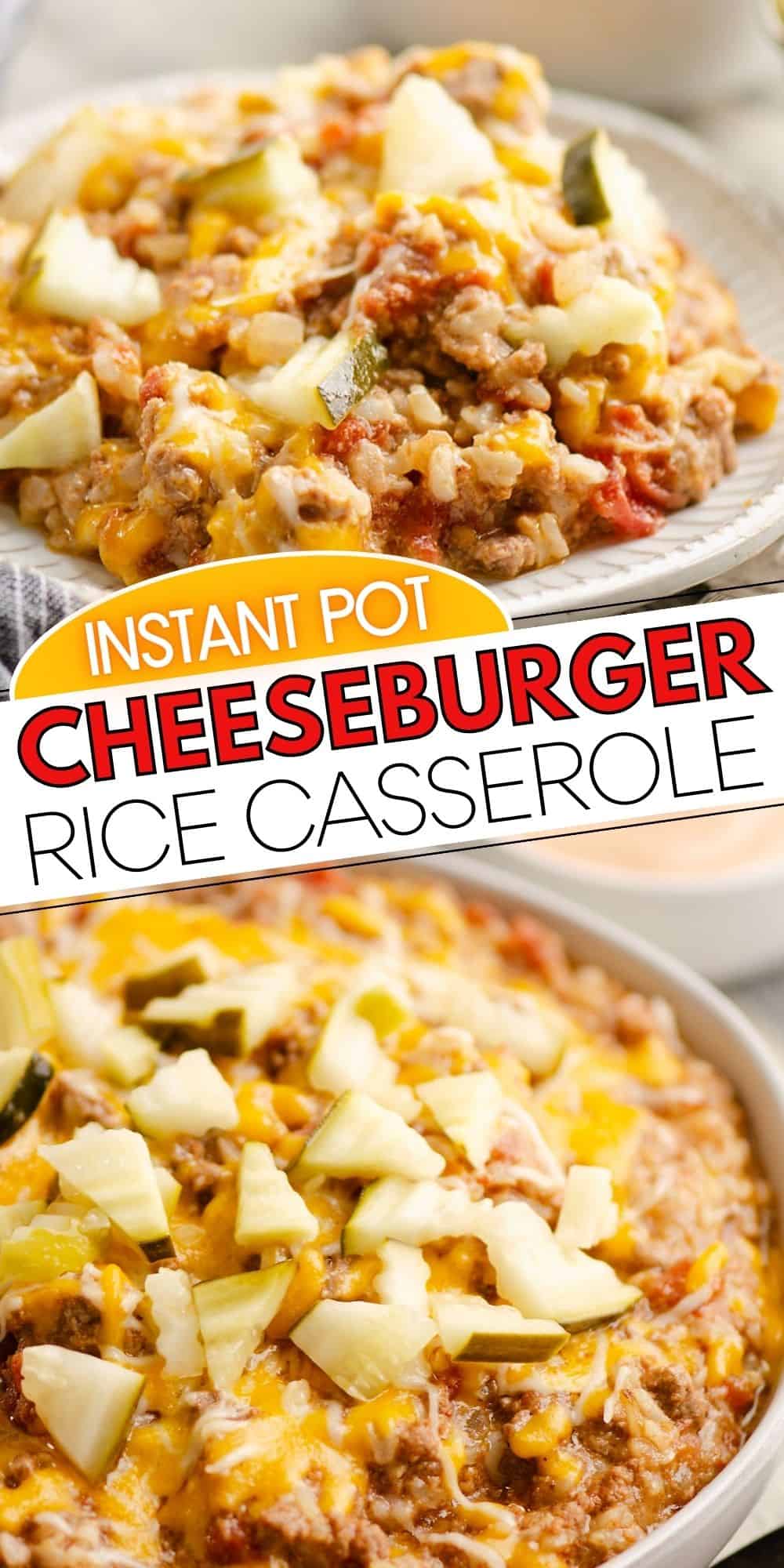 Instant Pot Cheeseburger Casserole